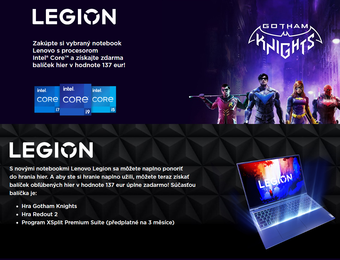 Lenovo Legion T5 26IAB7, čierna - PlayGoSmart