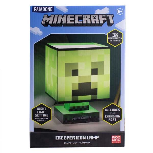 Lampa Creeper (Minecraft) 26 cm, Creeper Lamp (Minecraft) 26 cm ...