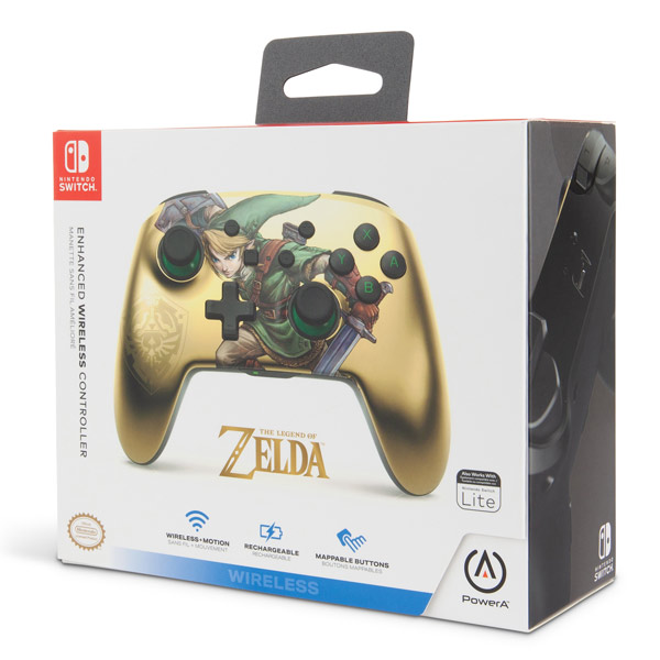 PowerA Enhanced Wireless Controller - Link Gold for Nintendo Switch ...