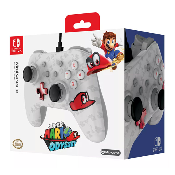 PowerA Wired Controller - Mario Odyssey Cappy for Nintendo Switch ...
