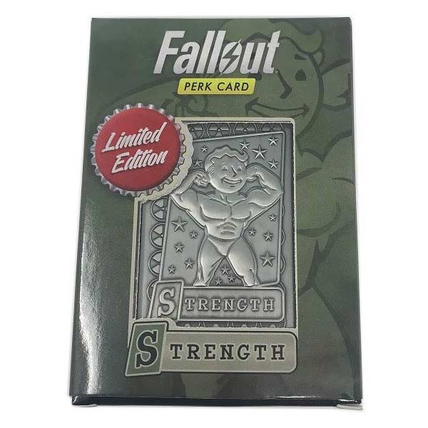Limited Edition Replica Perk Card Strength (Fallout) - PlayGoSmart