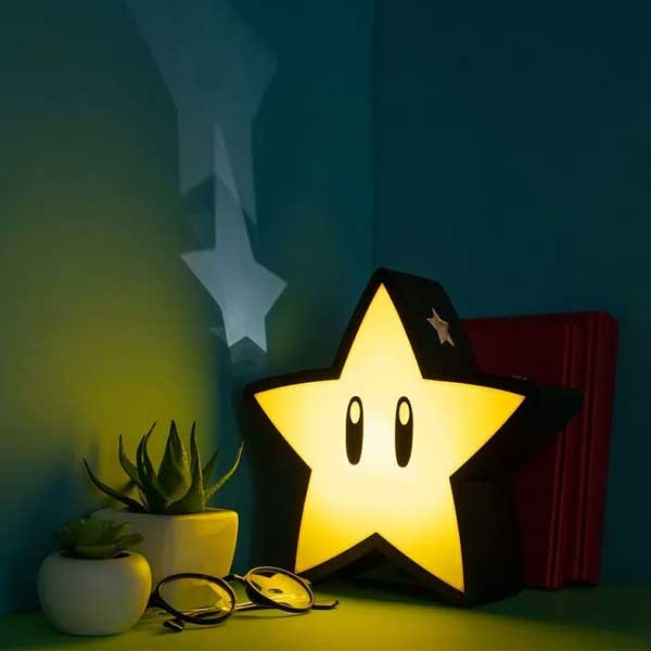 Super Star Light with Projection (Super Mario), Fire Flower Icon Light ...