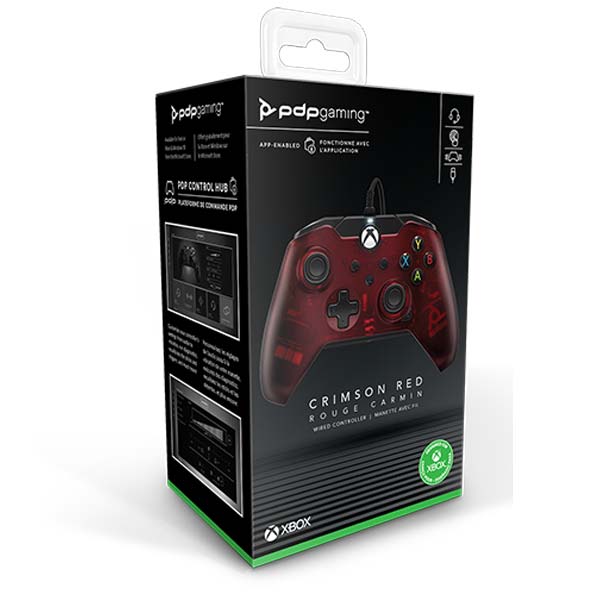 PDP Wired Controller for Xbox Series (EU), Crimson Red - PlayGoSmart