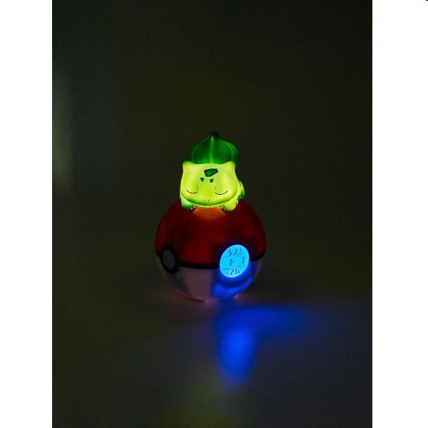 Lampa s Budíkom Bulbasaur Pokebal (Pokémon), Lamp Alarm Clock Bulbasaur ...
