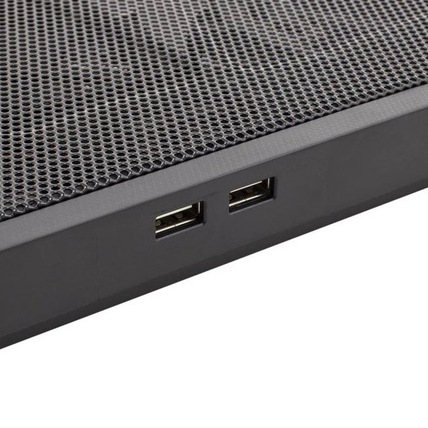 White Shark chladiaca podložka ICE WARIOR, 4 vetráky, čierna - PlayGoSmart