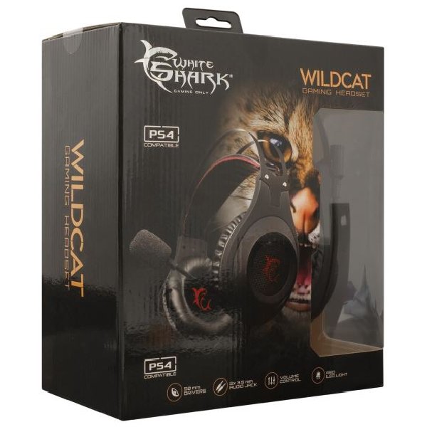 White Shark herné slúchadlá WILDCAT pre PC, PS4, PS5, Xbox - PlayGoSmart
